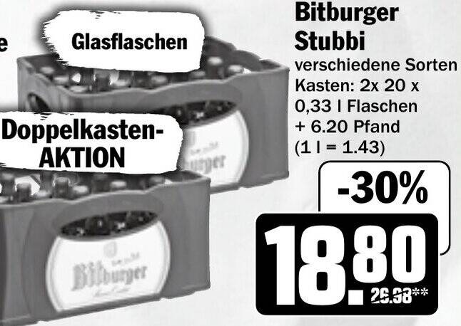 Bitburger Stubbi Angebot bei HIT