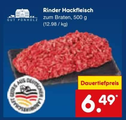 Rinder-Hackfleisch Angebot bei Netto Marken-Discount