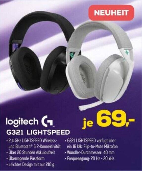 logitech G G321 LIGHTSPEED Angebot bei Euronics