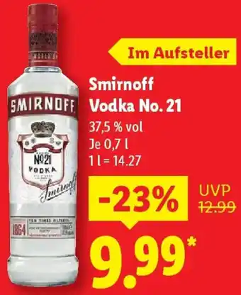Smirnoff Vodka No. 21 0.7 l Angebot bei Lidl