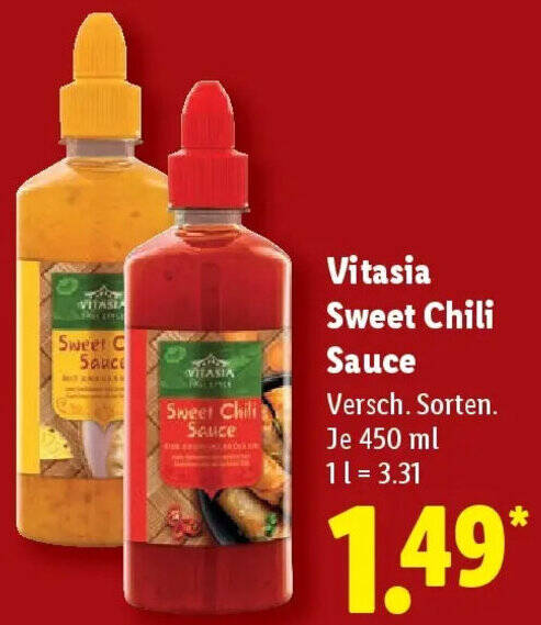 Vitasia Sweet Chili Sauce 450 ml Angebot bei Lidl
