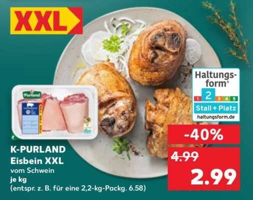 K-PURLAND Eisbein XXL Angebot bei Kaufland