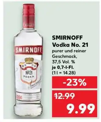 SMIRNOFF Vodka No. 21 Angebot bei Kaufland