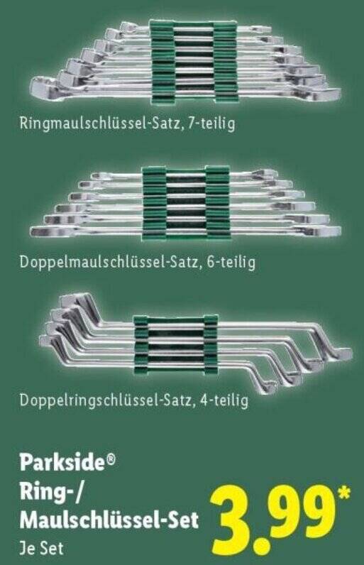 Maulschlussel Groen Tabelle