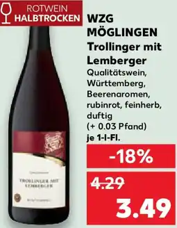 WZG Trollinger mit Lemberger 1 l Angebot bei trinkgut