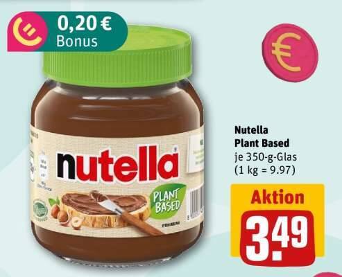 Nutella Plant Based Angebot bei REWE