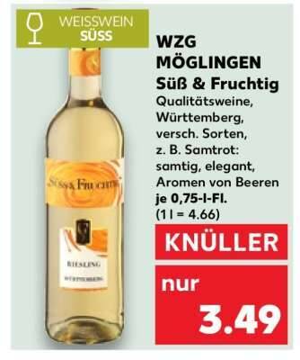 WZG MÖGLINGEN Süß & Fruchtig Angebot bei Kaufland