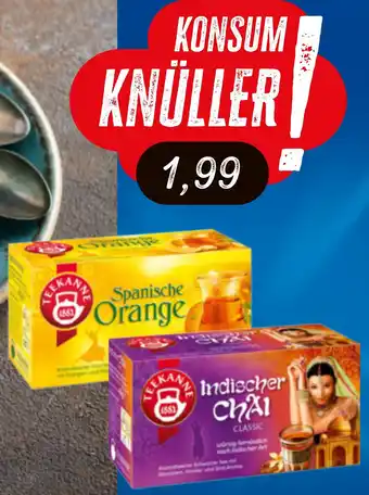 Teekanne Indischer Chai Classic 40 g Angebot bei KONSUM