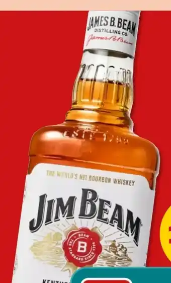 Jim Beam Kentuckey Straight Bourbon Whiskey 0.7 l Angebot bei PENNY