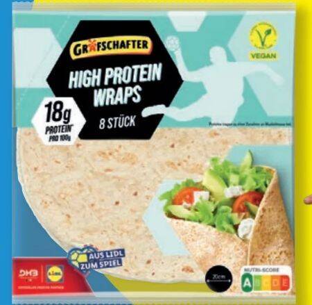 Grafschafter High Protein Wraps Vegan 0.32 kg Angebot bei Lidl