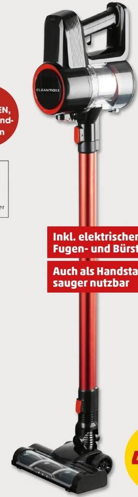 Clean Maxx Akku-Zyklonstaubsauger 14299 1 stk Angebot bei PENNY