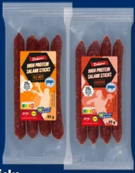 Dulano High Protein Salami Stick 0.065 kg Angebot bei Lidl