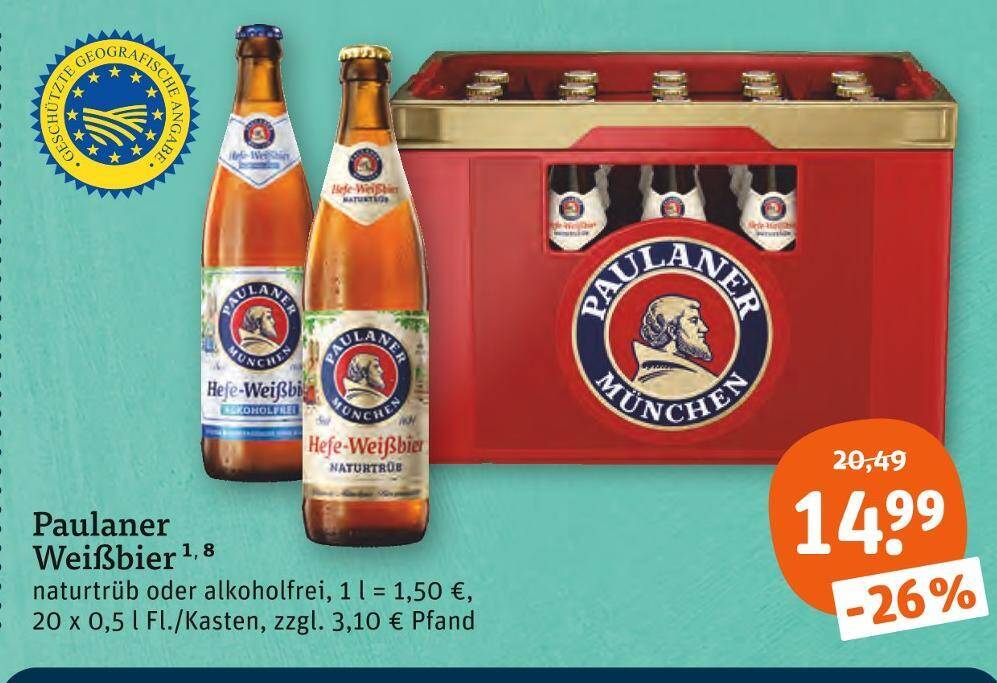 Schãne Paulaner Weiãÿbier Angebot Bild