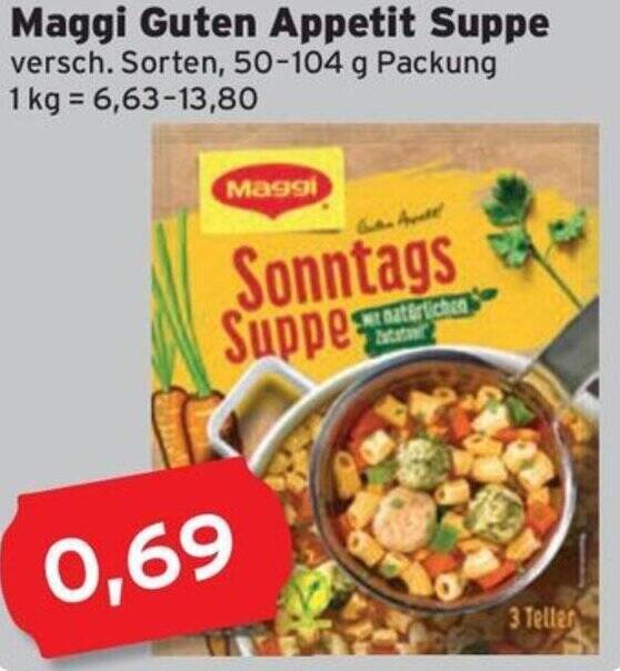 Maggi Guten Appetit Suppe 50-104 g Angebot bei CAP Markt