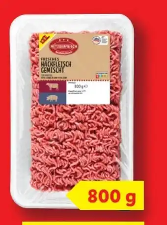 Metzgerfrisch Hackfleisch Gemischt 0.8 kg Angebot bei Lidl