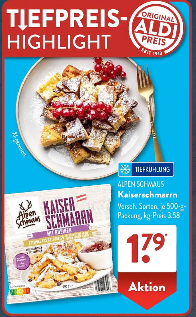 ALPEN SCHMAUS Kaiserschmarrn 500 g Angebot bei Aldi Süd