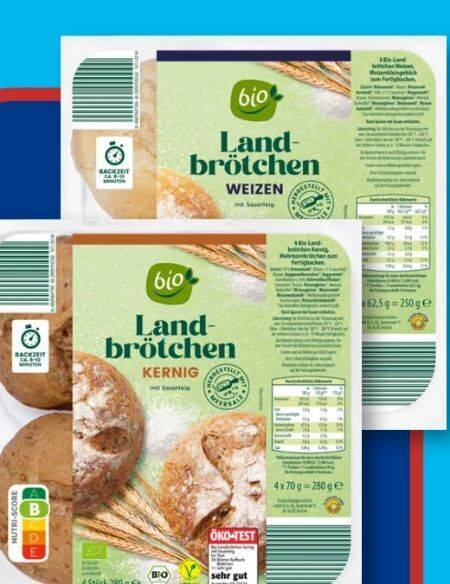 Bio Smiley Bio-Landbrötchen vegan 0.25 kg Angebot bei Aldi Süd