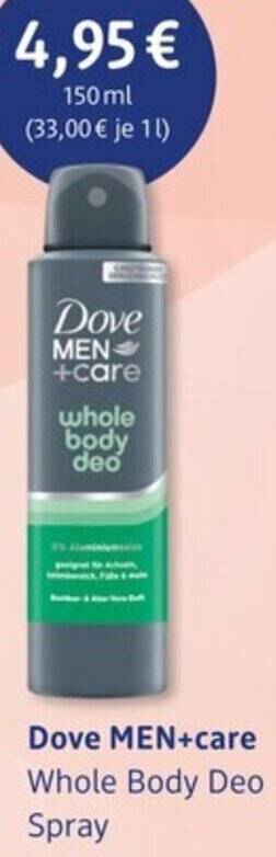 Dove MEN+care Whole Body Deo Spray 150 ml Angebot bei dm drogerie