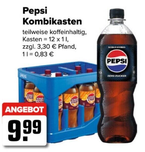 Pepsi Kombikasten 12*1 l Angebot bei Logo Getränkemarkt