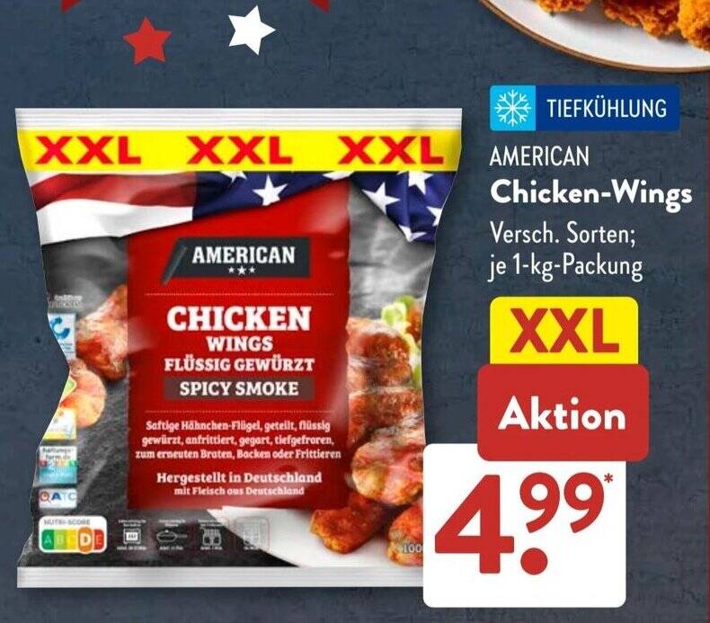 AMERICAN Chicken-Wings 1 kg Angebot bei Aldi Süd