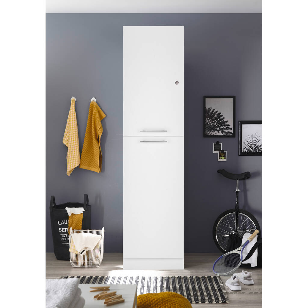 Respekta Hochschrank 'Clara 4' weiß matt 50 x 200 x 67,6 cm Angebot bei ...