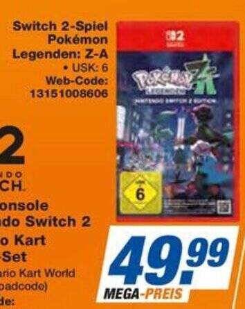 Switch 2-Spiel Pokémon Legenden: Z-A Angebot bei expert Techno Land