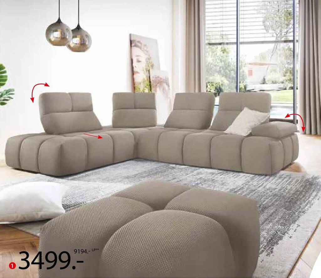BELLUTI Eckgarnitur Angebot bei Zurbrüggen