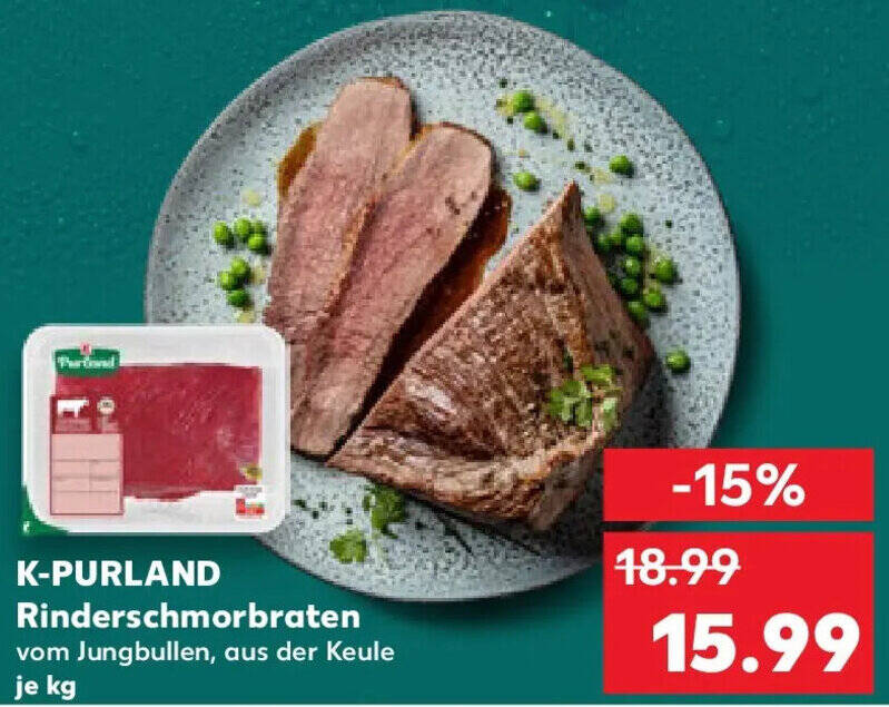 K-PURLAND Rinderschmorbraten Angebot bei Kaufland