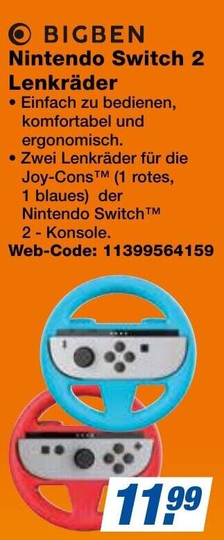 BIGBEN Nintendo Switch 2 Lenkräder Angebot bei expert Techno Land