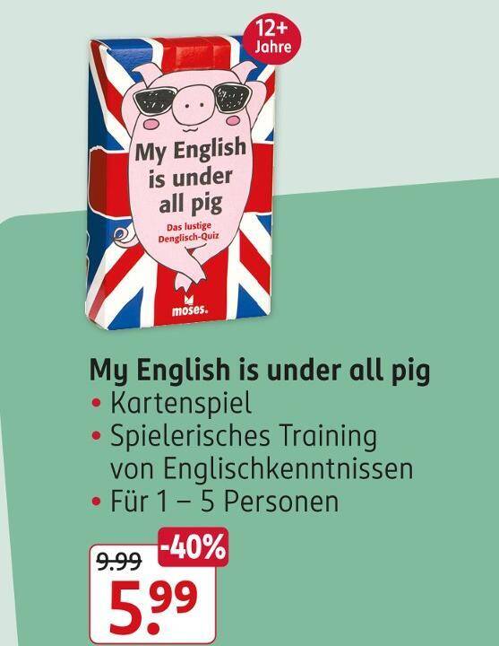 Moses. my english is under all pig Angebot bei Rossmann