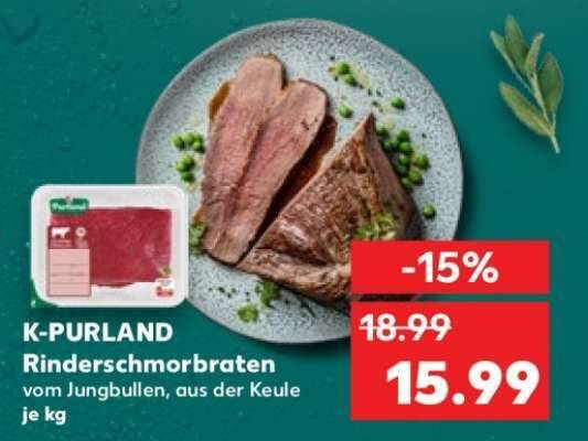 K-PURLAND Rinderschmorbraten Angebot bei Kaufland