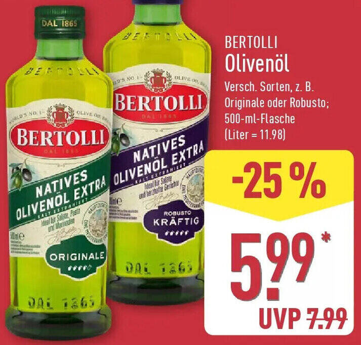 Bertolli Olivenl Angebot