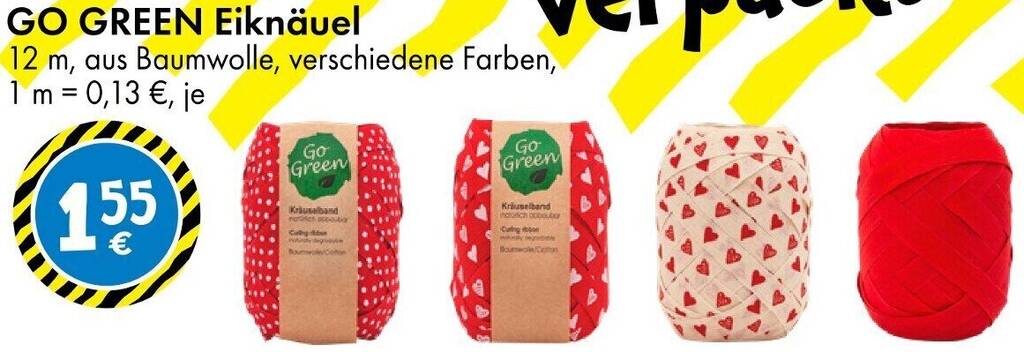 GO GREEN Eiknäuel Angebot bei TEDi