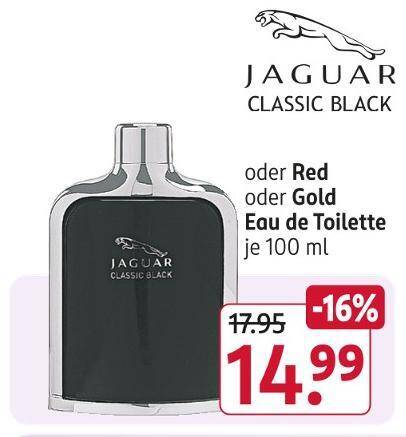 Jaguar classic black oder red oder gold eau de toilette Angebot bei ...