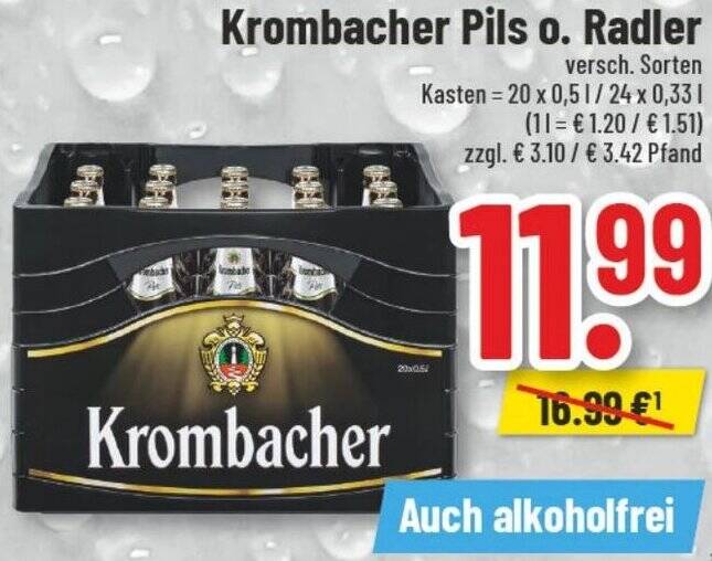Stilvolle Krombacher Radler Angebot Bild