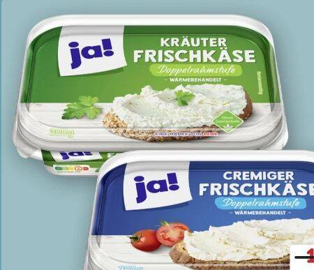 ja! Frischkäse 0.3 kg Angebot bei REWE Center