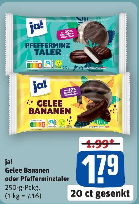 Ja! gelee bananen Angebot bei REWE
