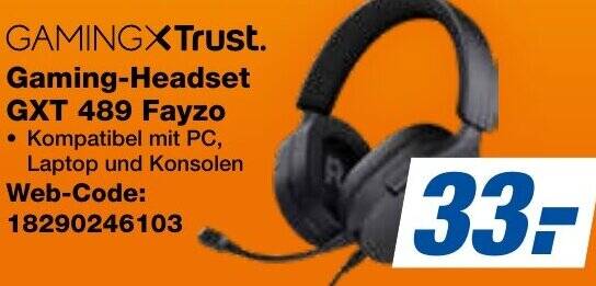 GAMINGXTrust Gaming-Headset GXT 489 Fayzo Angebot bei expert Techno Land
