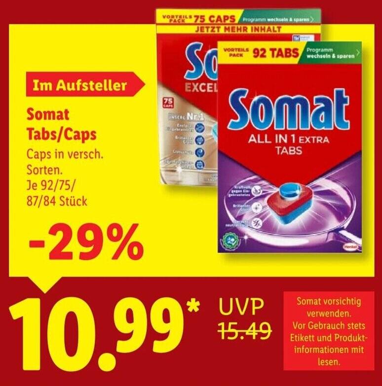 Somat Tabs/Caps Angebot bei Lidl