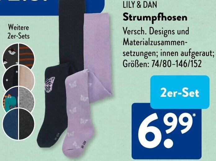 LILY & DAN Strumpfhosen Angebot bei Aldi Süd