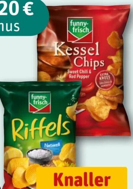 Funny Frisch Kessel Chips Sweet Chili & Red Pepper 0.12 kg Angebot bei REWE