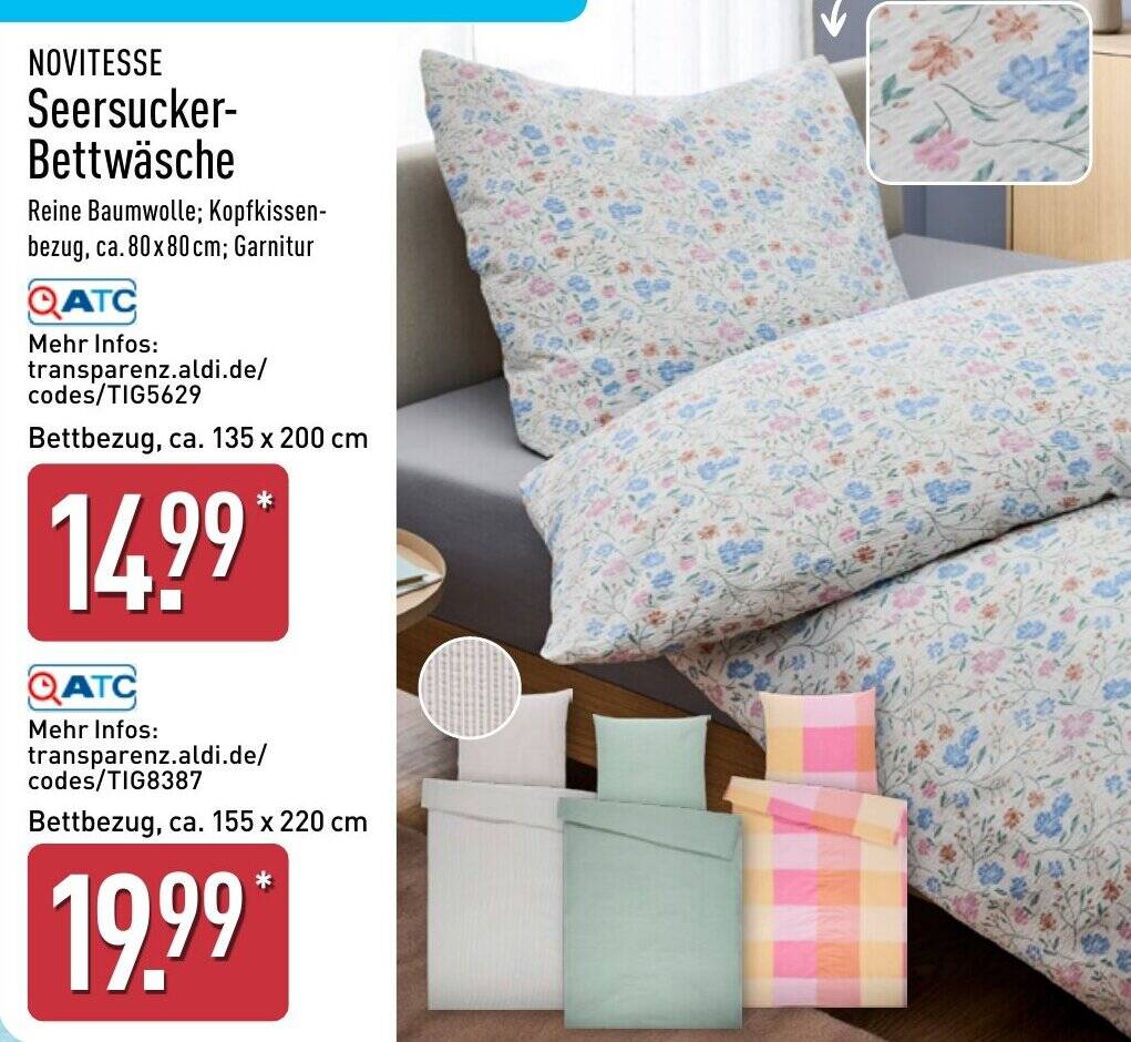 Wunderschone Aldi Bettwasche Angebot Diese Woche Ebenbild