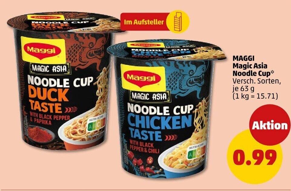 MAGGI Magic Asia Noodle Cup 63 g Angebot bei PENNY