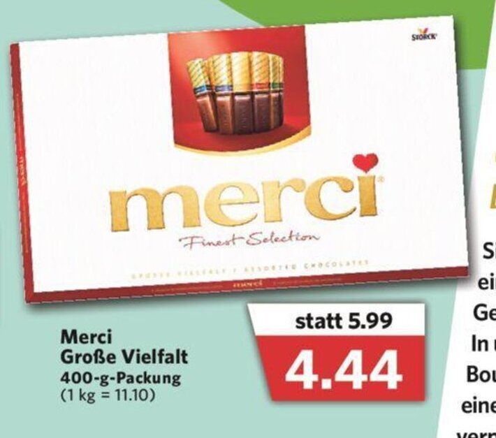 Merci Große Vielfalt 400g Angebot bei Combi