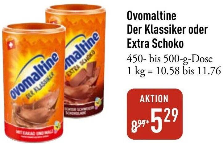 Ovomaltine Der Klassiker oder Extra Schoko 500 g Angebot bei Galeria ...