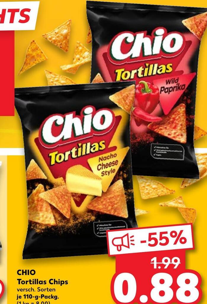 Chio tortillas nacho Angebot bei Kaufland