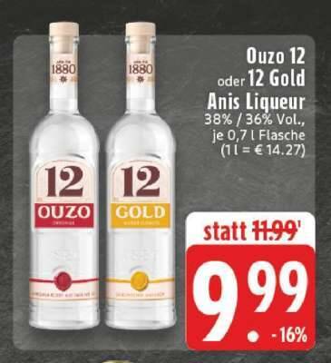 Ouzo 12 Gold Oder Rot