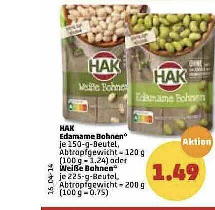 Hak Edamame Bohnen Oder Weiße Bohnen Angebot bei PENNY