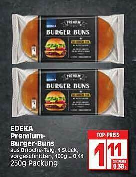 Edeka Premium-burger-buns Angebot bei Edeka