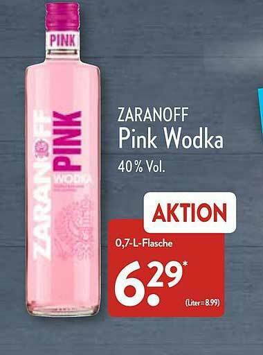 Zaranoff Pink Wodka Angebot bei Aldi Nord